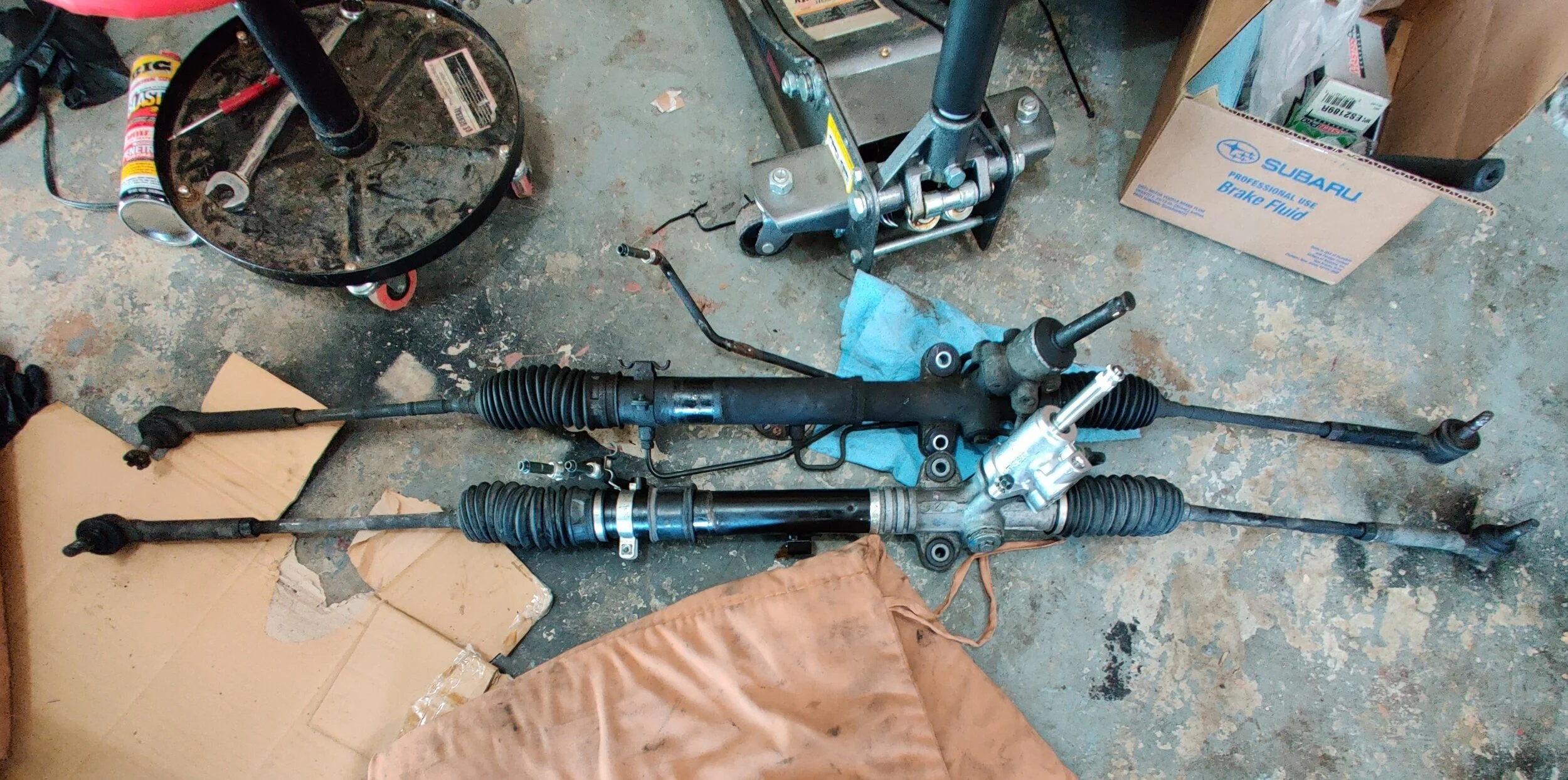 15+ STi steering rack install on a 2005 Sti. How to fit the quicker ...