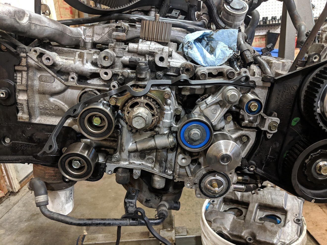 Subaru timing belt guide! Ej25 Dohc turbo. Let's keep those valves from ...