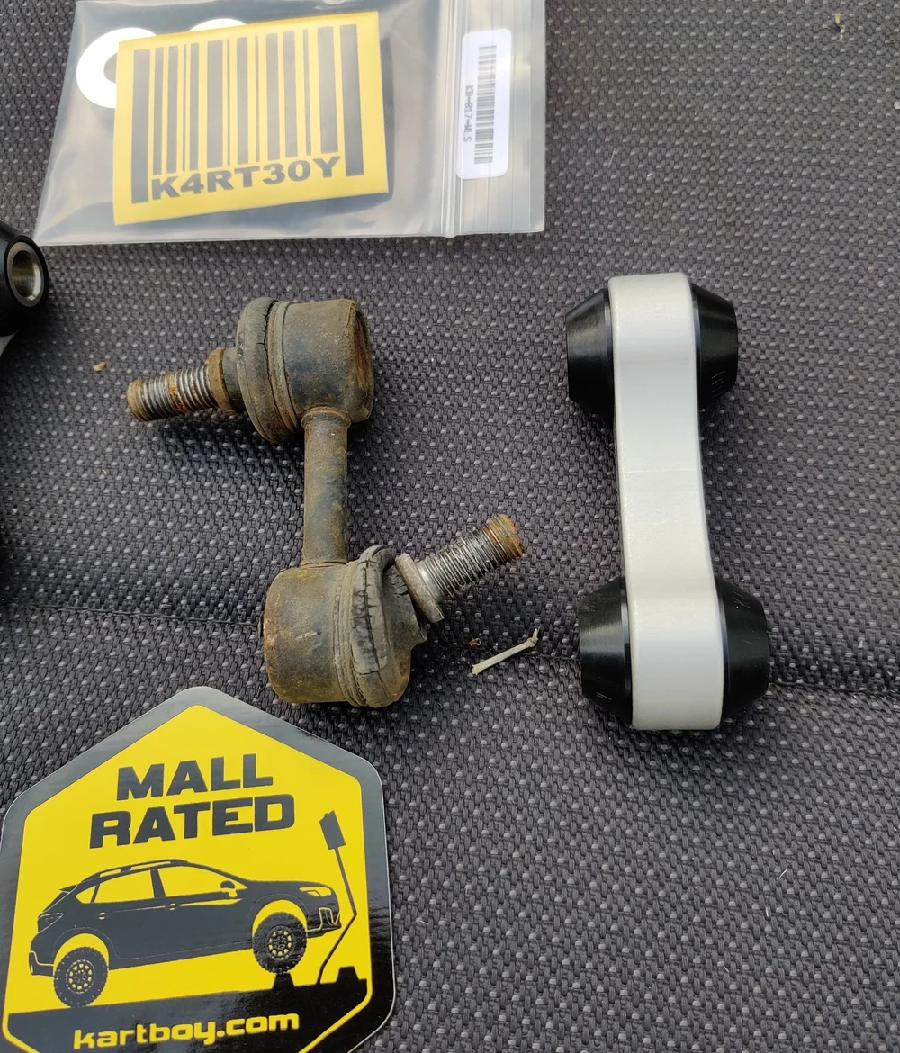 Kartboy front endlink install! Aluminum means lightweight right ...