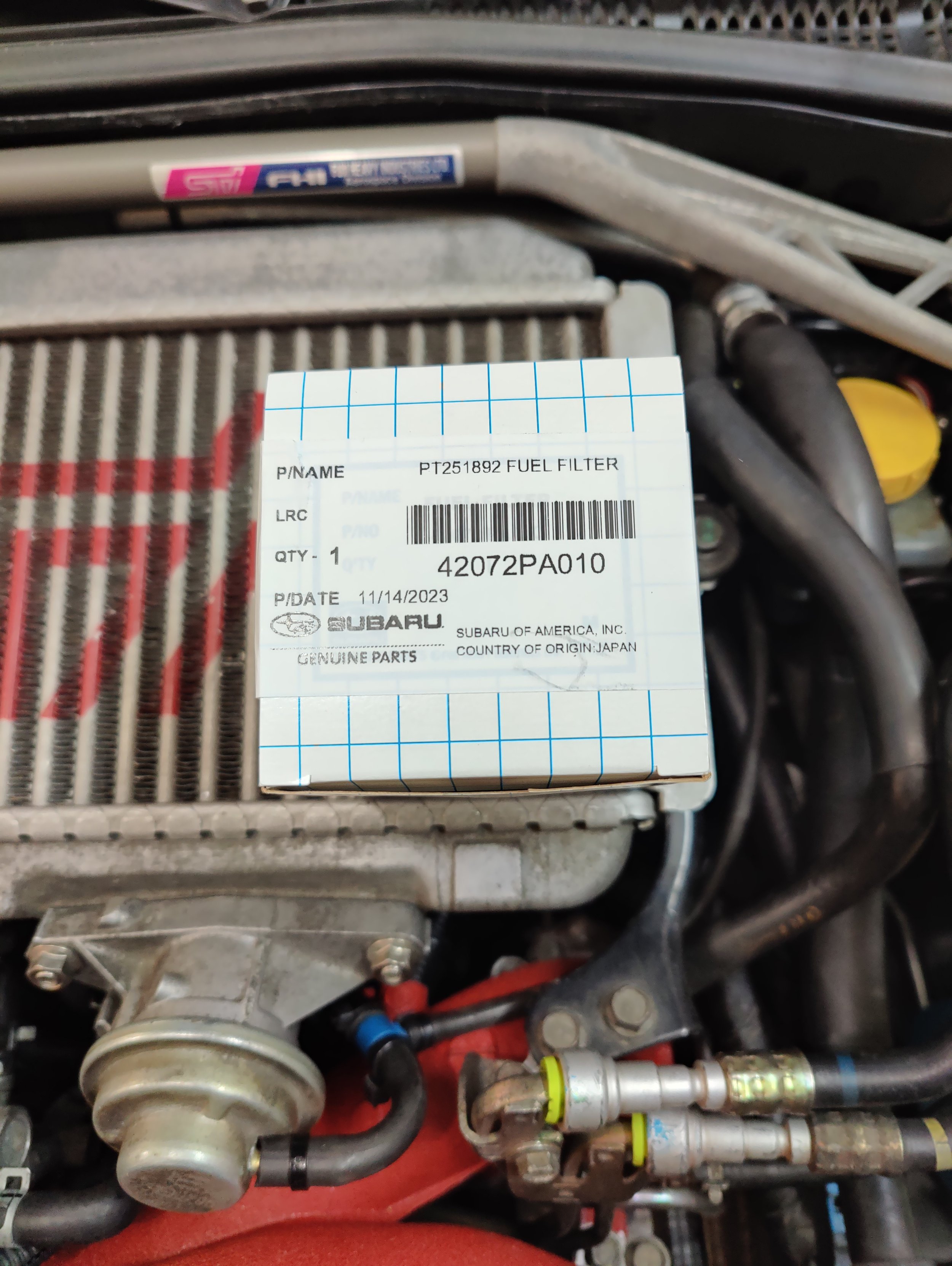 Subaru fuel filter switcharoo! Taking our fuel filter back to the ...