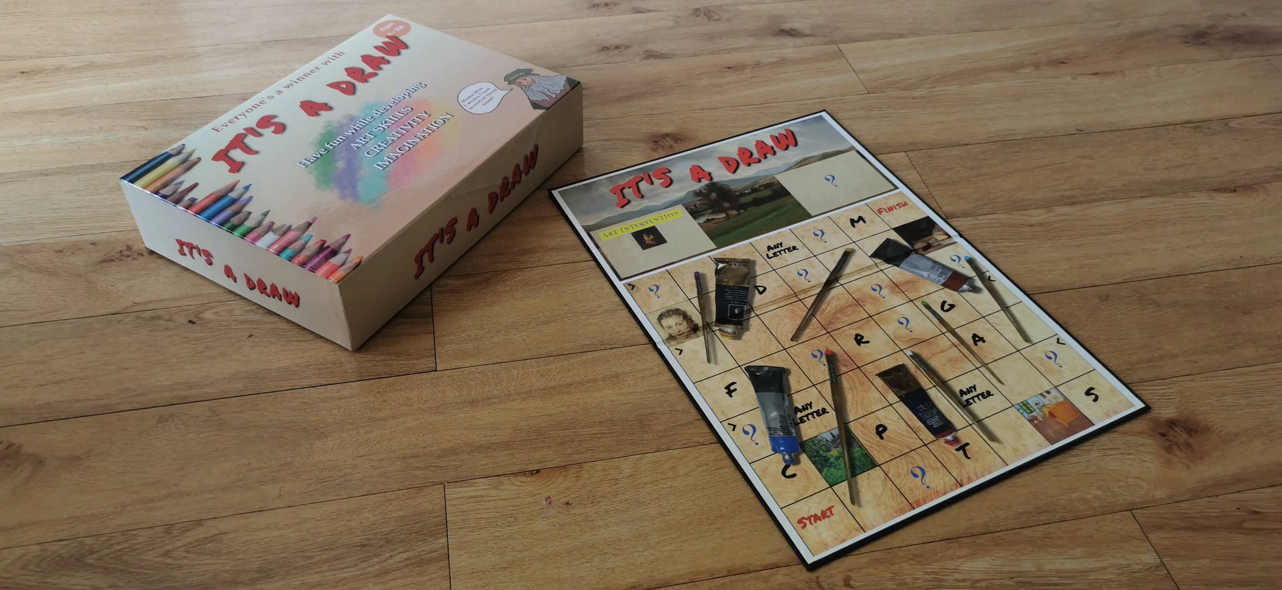 "IT'S A DRAW" Board game — The Portrait Guy