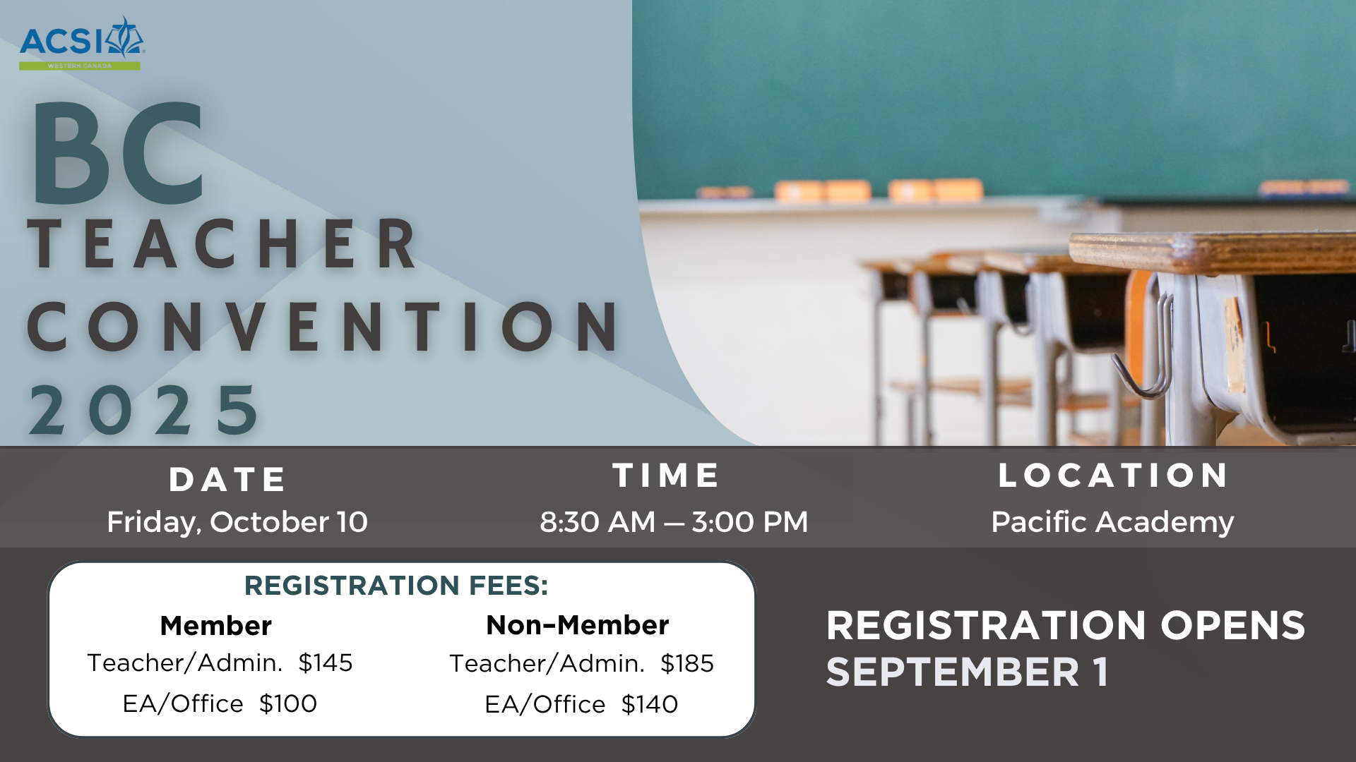 BC Teacher Convention 2025 — ACSI - Western Canada