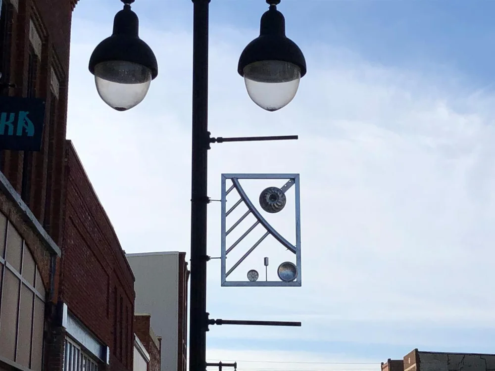 Metal Street Pole