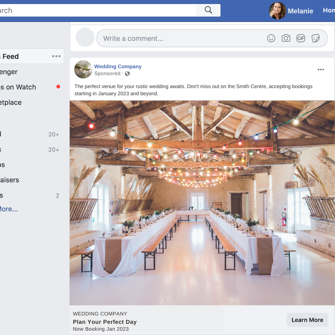 Facebook Ads For Wedding Services: Photographers, Bakers, Florists ...