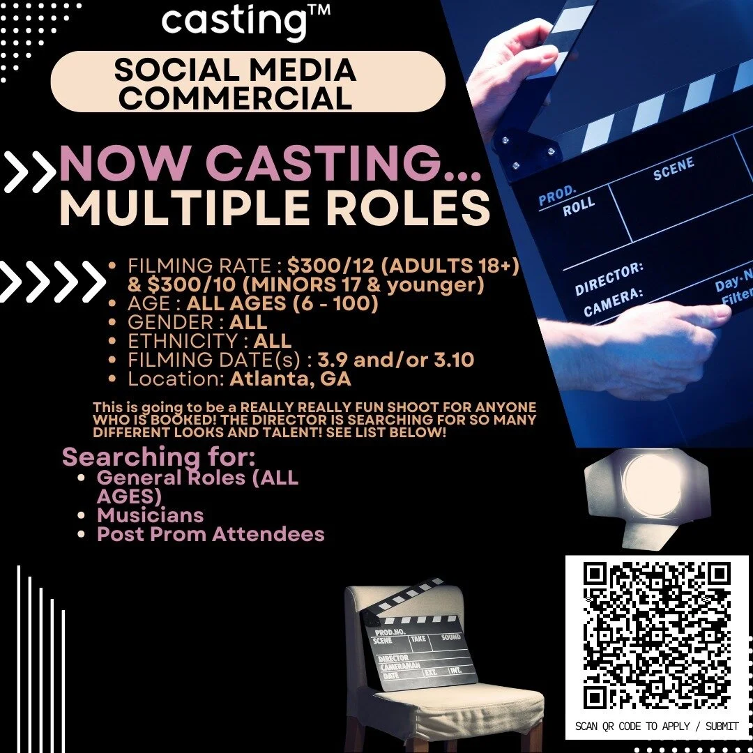 OPEN CASTING CALLS — Casting TaylorMade