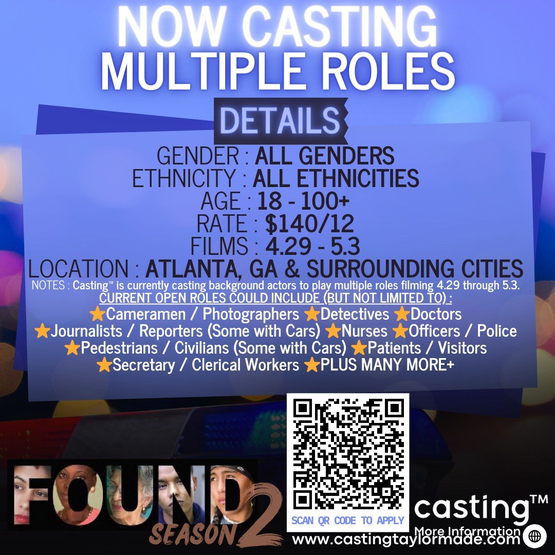 OPEN CASTING CALLS — Casting TaylorMade