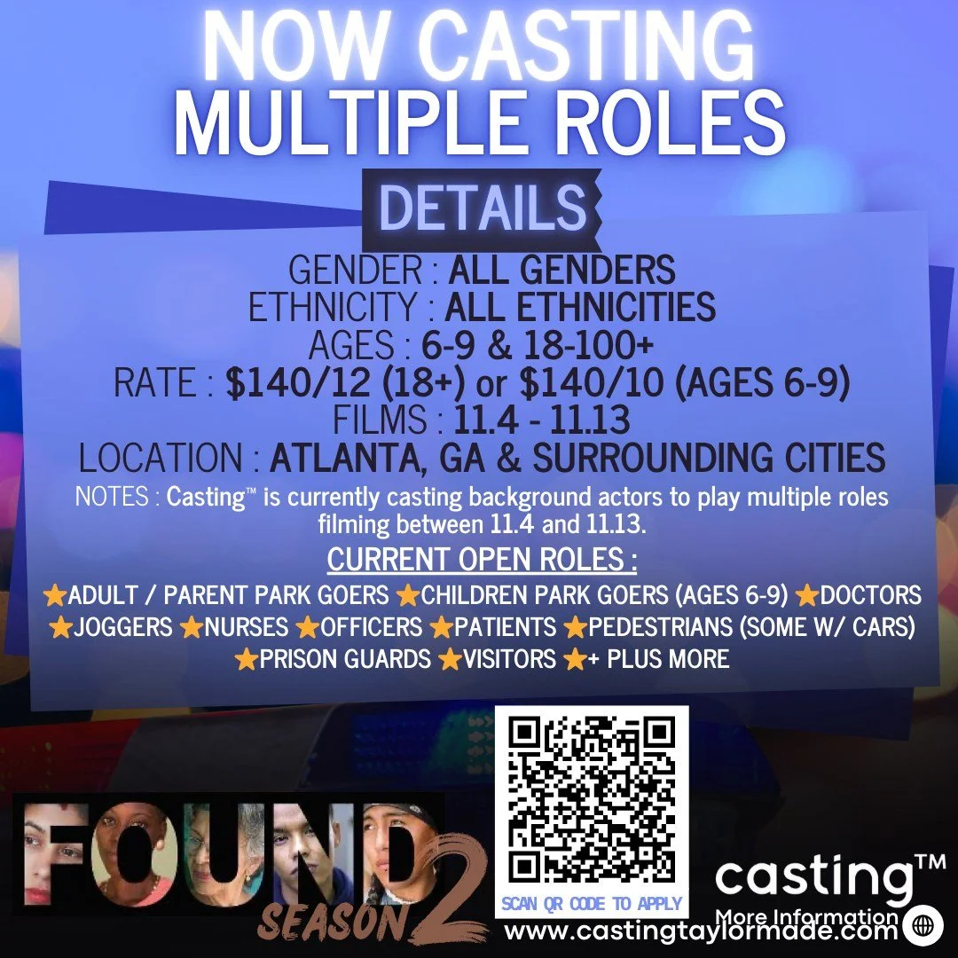 OPEN CASTING CALLS — Casting TaylorMade