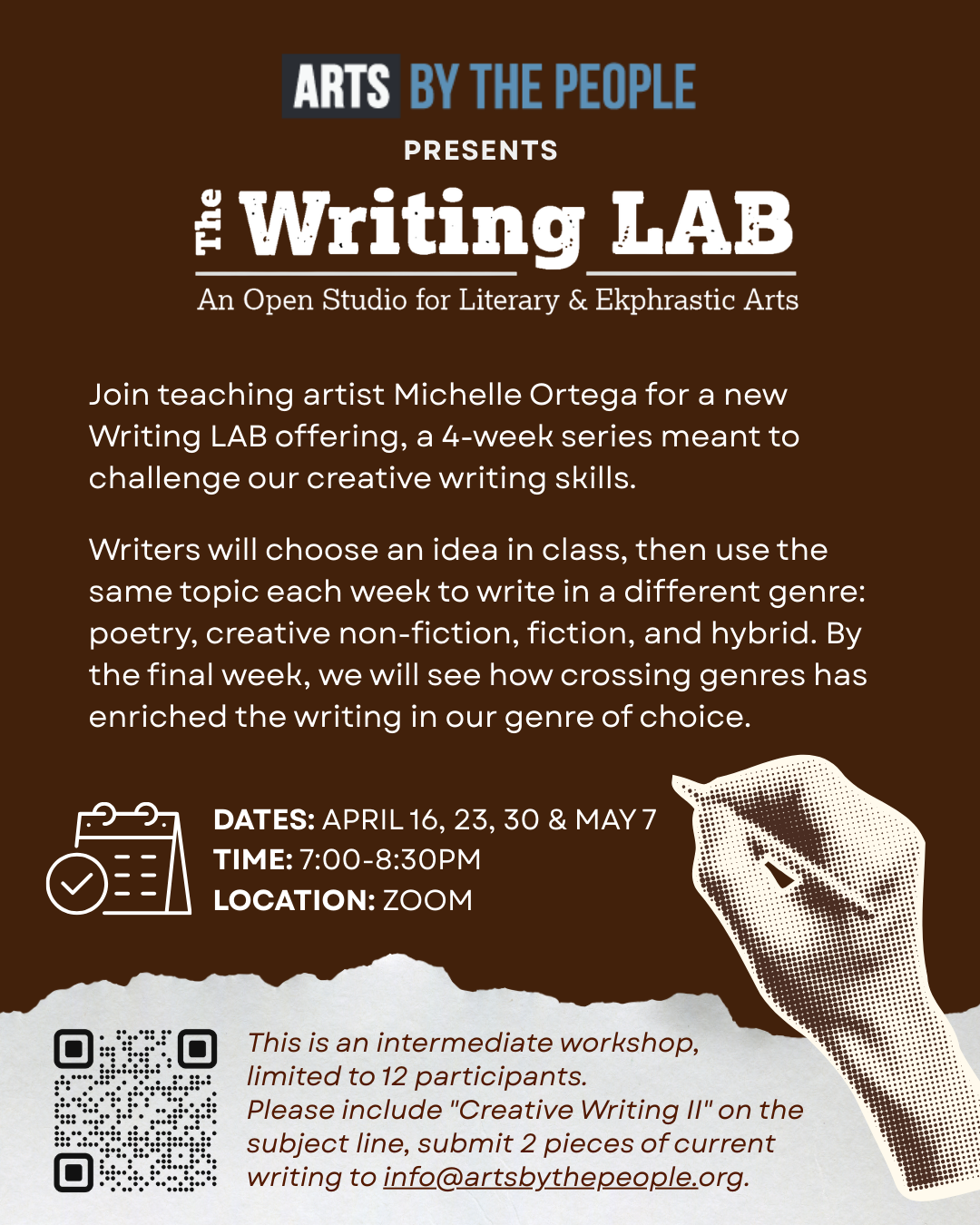 The Writing LAB — ARTS BY THE PEOPLE