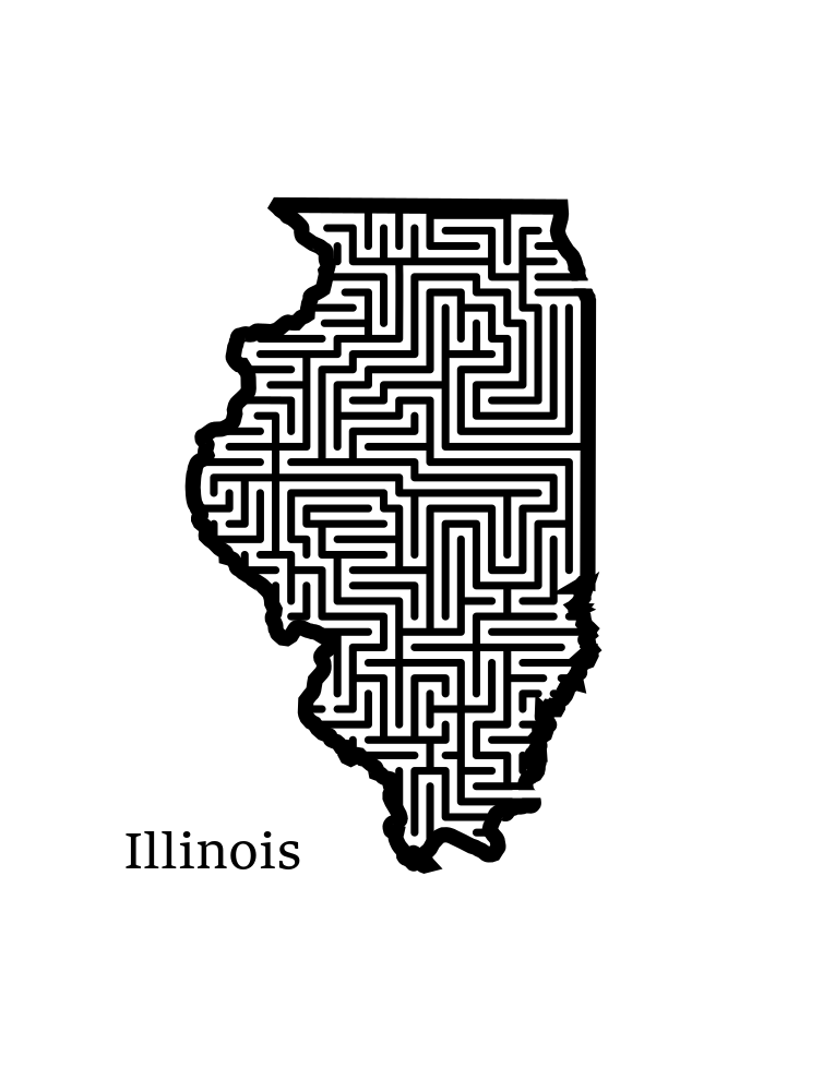 US State Mazes - Kids learning booklets — Free Printable Mazes for All Ages