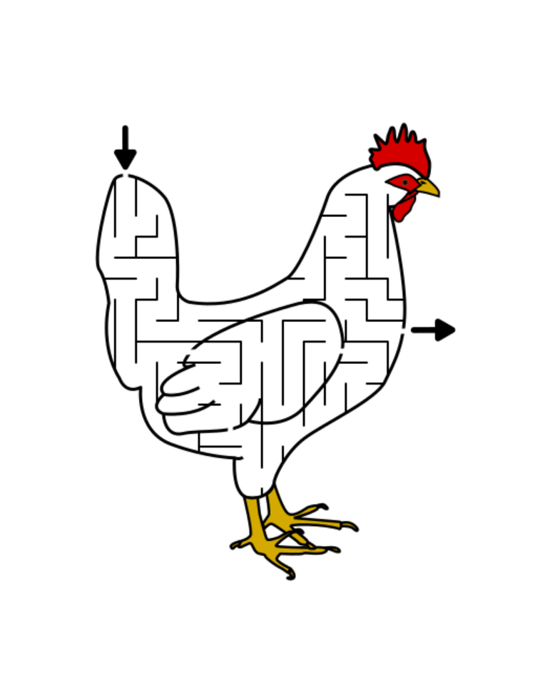 Animal Mazes - Printable mazes of Domestic and wild animals — Free ...