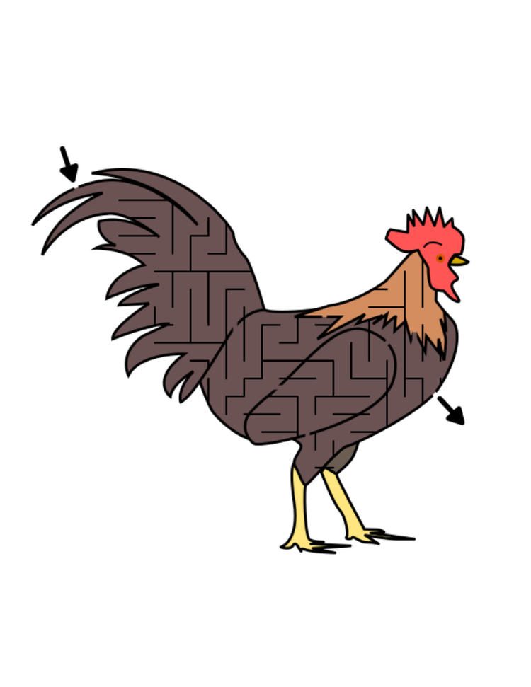 Animal Mazes - Printable mazes of Domestic and wild animals — Free ...