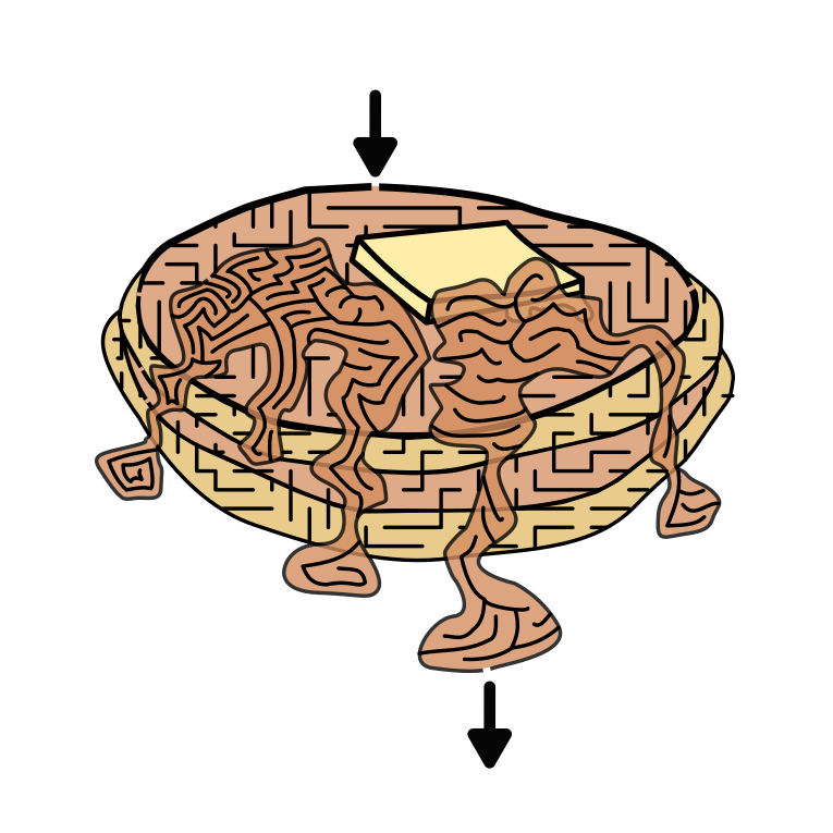 Laberintos de comida — Free Printable Mazes for All Ages