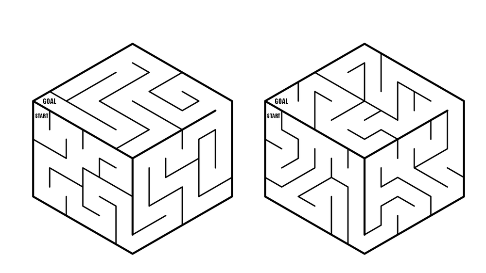 How to Make an Axonometric Maze — Free Printable Mazes for All Ages