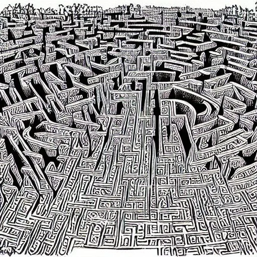 Making mazes with AI: Nightcafe — Do you maze?