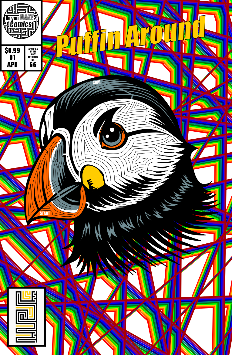 Maze Comic Book Cover #66 - Puffin Around — Free Printable Mazes for ...