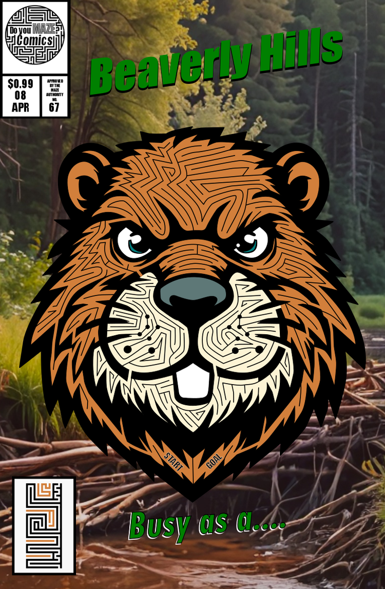 Maze Comic Book Cover #67 - Beaverly Hills — Free Printable Mazes for ...