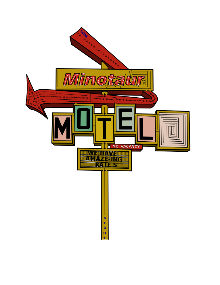 Vintage Sign Maze - Found and Posted — Free Printable Mazes for All Ages