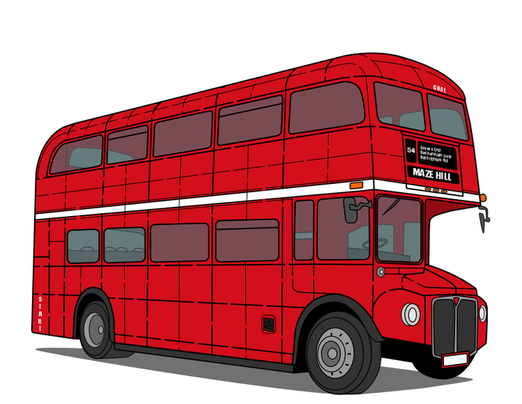 Maze of the Week #193 - Double Decker Bus Maze — Free Printable Mazes ...