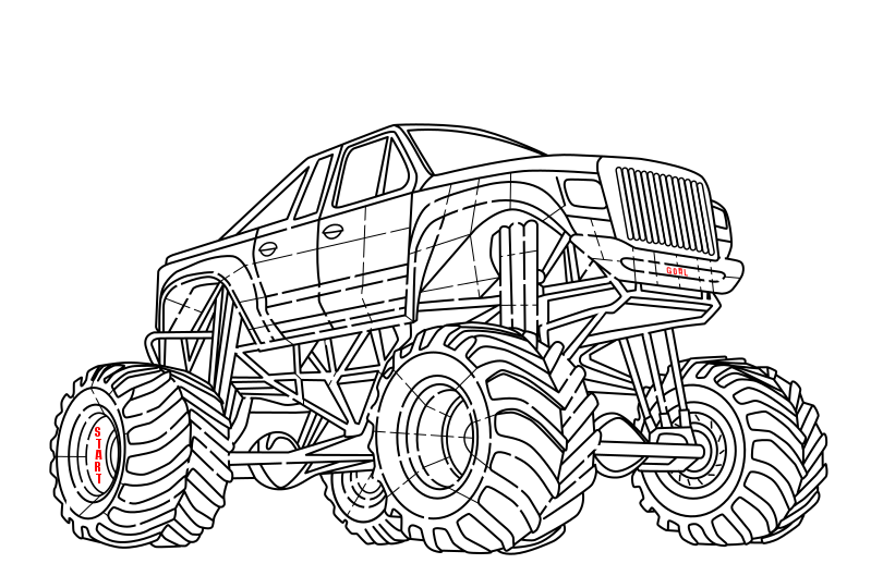 Maze of the Week #201 - Monster Truck Maze — Free Printable Mazes for ...