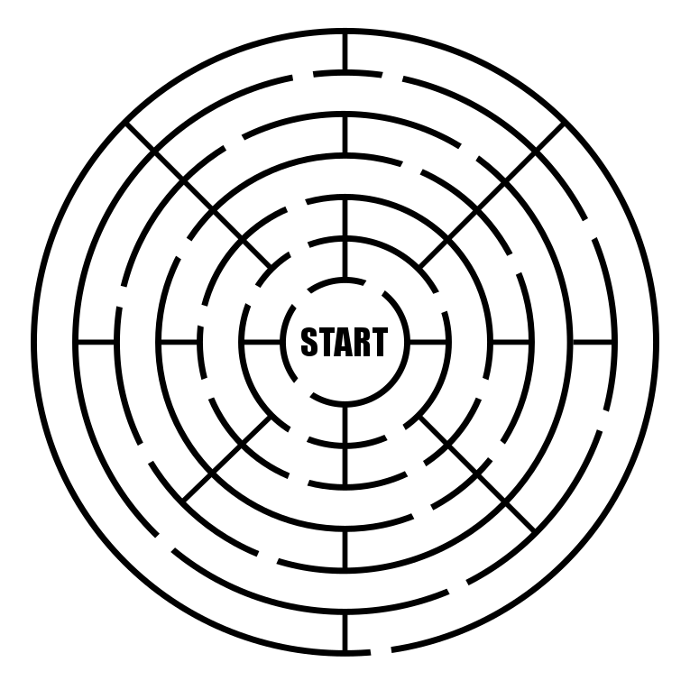 Circle Mazes — Free Printable Mazes for All Ages