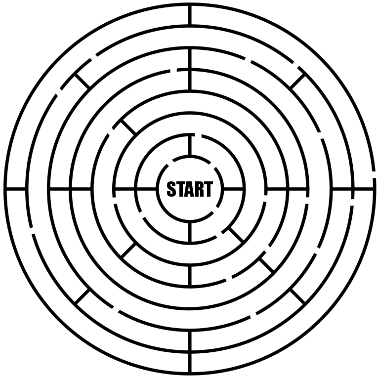 Circle Mazes — Free Printable Mazes for All Ages
