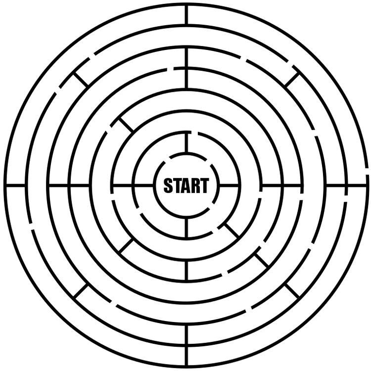 Circle Mazes — Free Printable Mazes for All Ages
