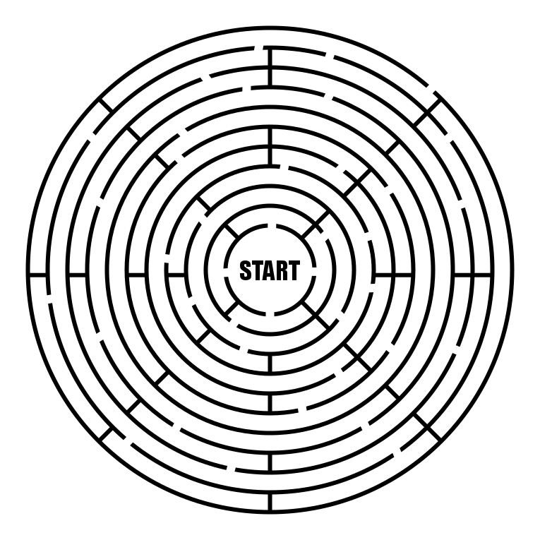 Circle Mazes — Free Printable Mazes for All Ages
