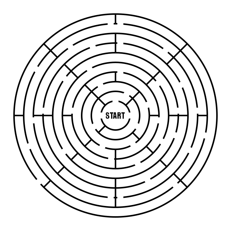 Circle Mazes — Free Printable Mazes for All Ages