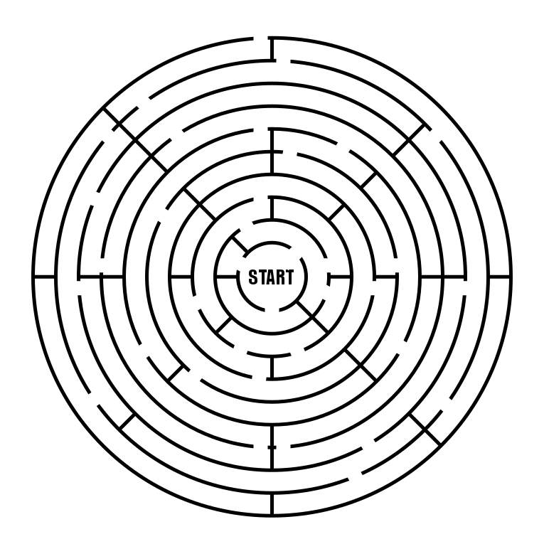 Circle Mazes — Free Printable Mazes for All Ages