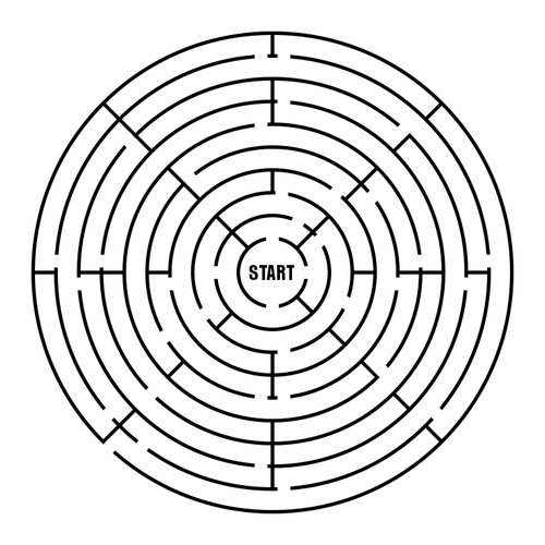 Circle Mazes — Free Printable Mazes for All Ages