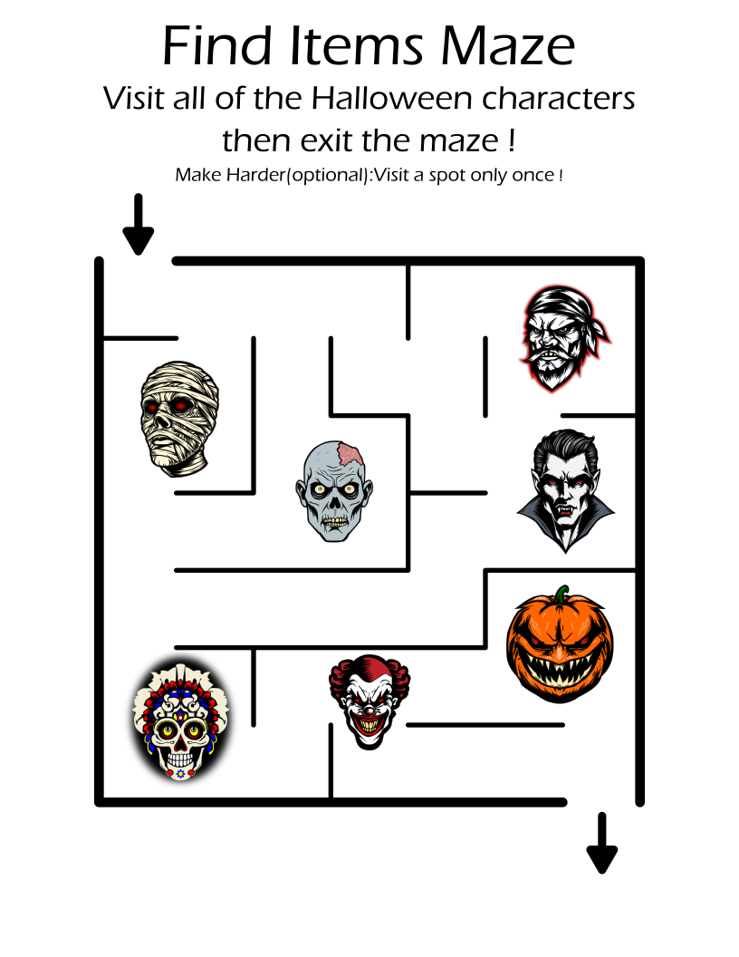 Halloween Mazes — Free Printable Mazes for All Ages