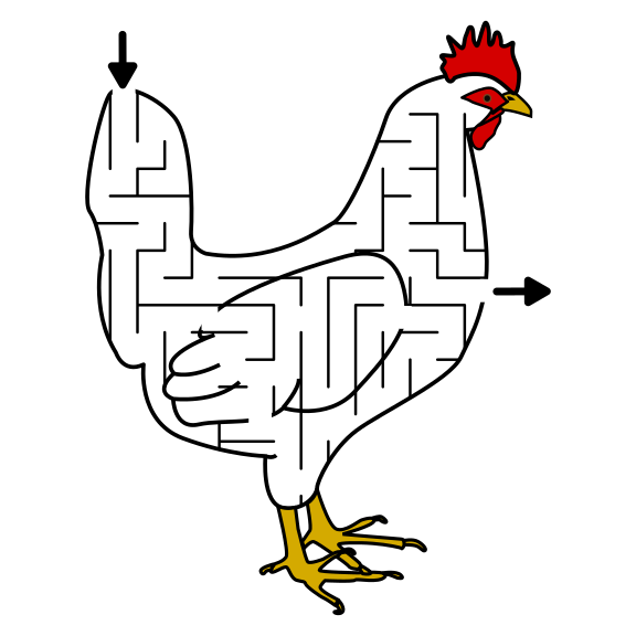 Animal Mazes - Printable mazes of Domestic and wild animals — Free ...
