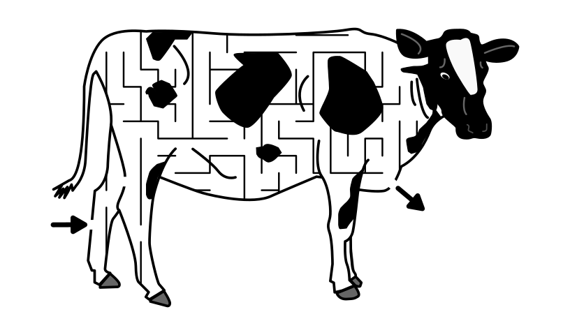 Animal Mazes - Printable mazes of Domestic and wild animals — Free ...