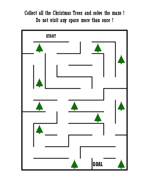 Christmas Mazes — Free Printable Mazes for All Ages