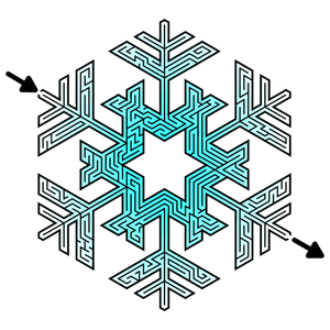 Snowflake Maze Section Updates — Free Printable Mazes for All Ages