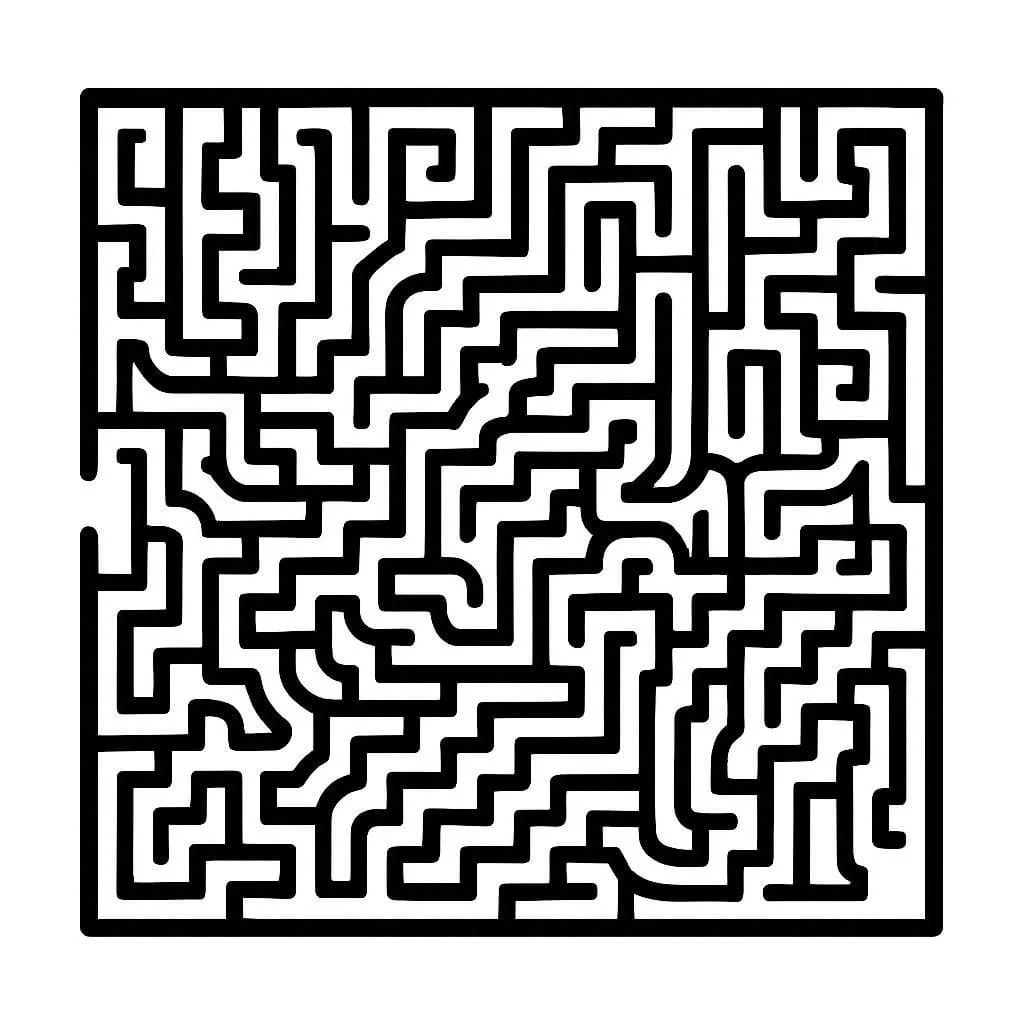 One Maze - Many designs - experiment #9 — Free Printable Mazes for All Ages
