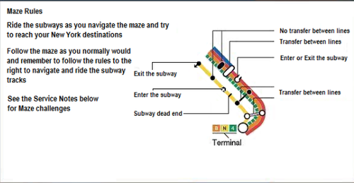New York City Subway Map Maze - 10 mazes woven into the NYC subway ...