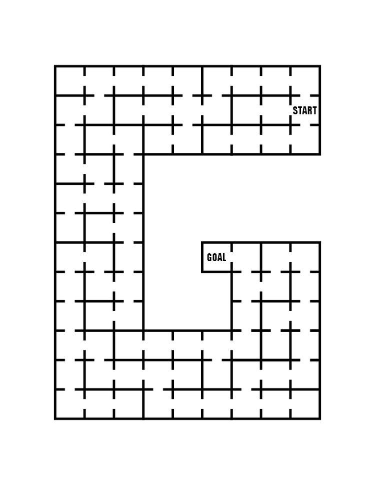 Letter Mazes — Free Printable Mazes for All Ages