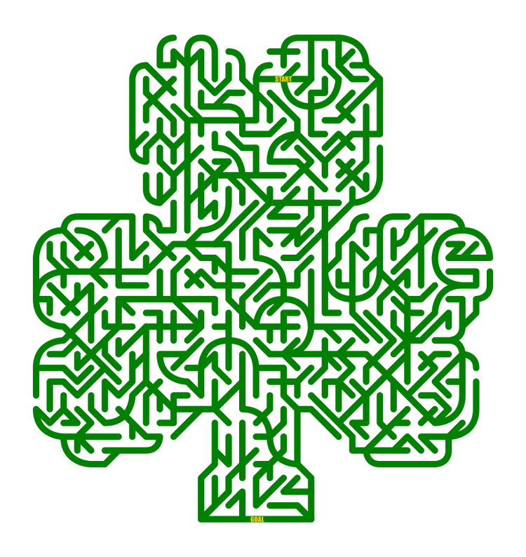 St Patrick's Day Mazes — Free Printable Mazes for All Ages