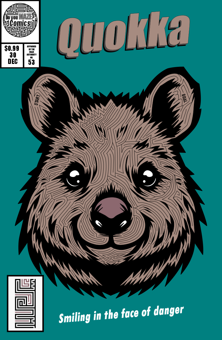 Maze Comic Book Cover #53 - BMQ — Free Printable Mazes for All Ages