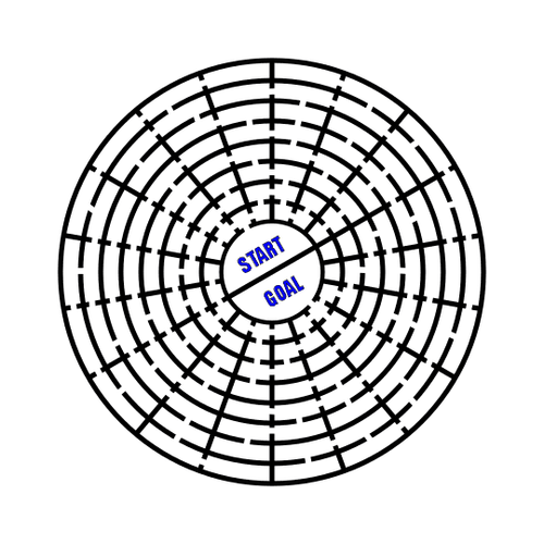A look at 7 Different Circle Mazes; Create a Circular Maze template ...