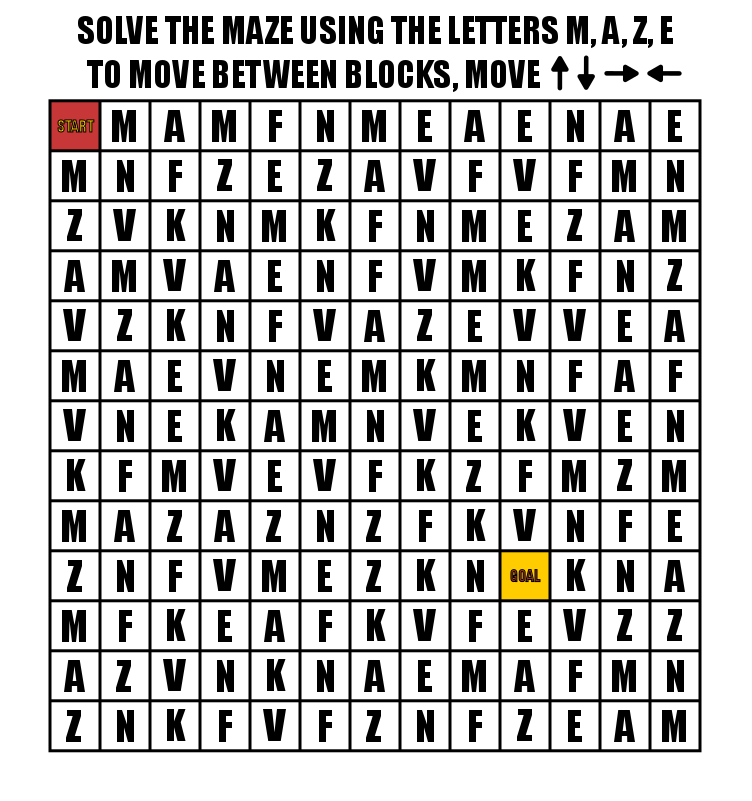 How to Make a Letter Maze — Free Printable Mazes for All Ages