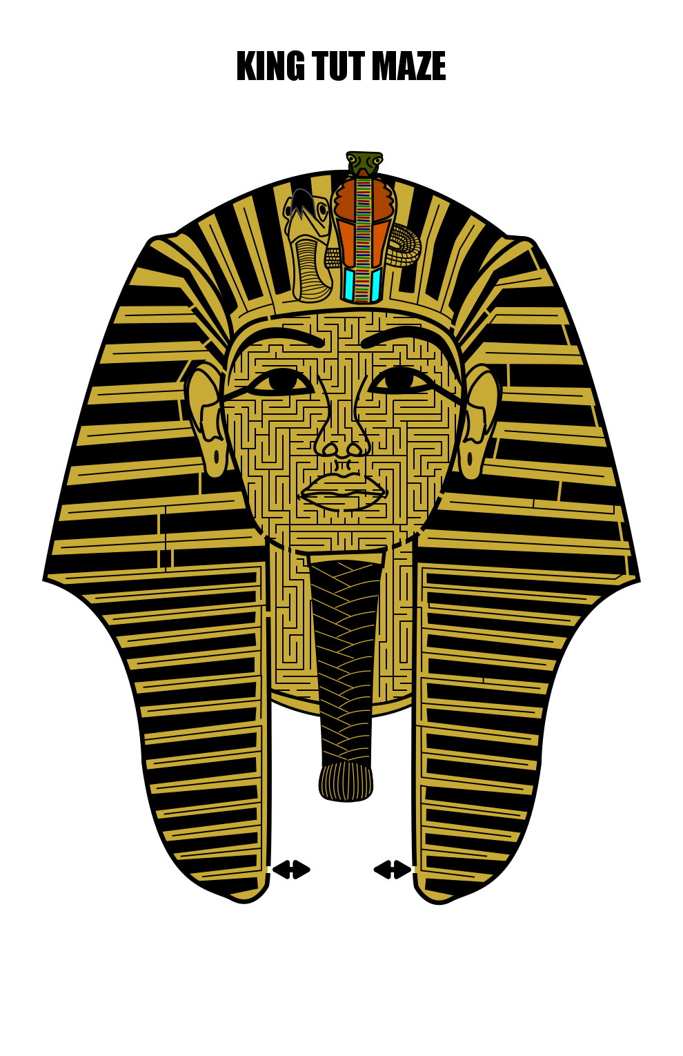 King Tut Maze — Free Printable Mazes for All Ages