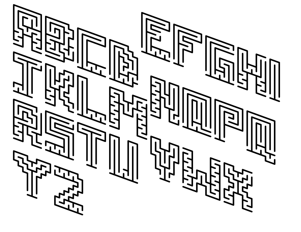 Hidden Message Maze Letter Design templates — Free Printable Mazes for ...