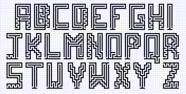 Hidden Message Maze Letter Design templates — Free Printable Mazes for ...