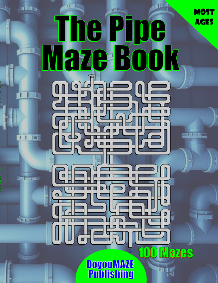 NEW BOOK LAUNCH: The Pipe Maze Book — Free Printable Mazes for All Ages