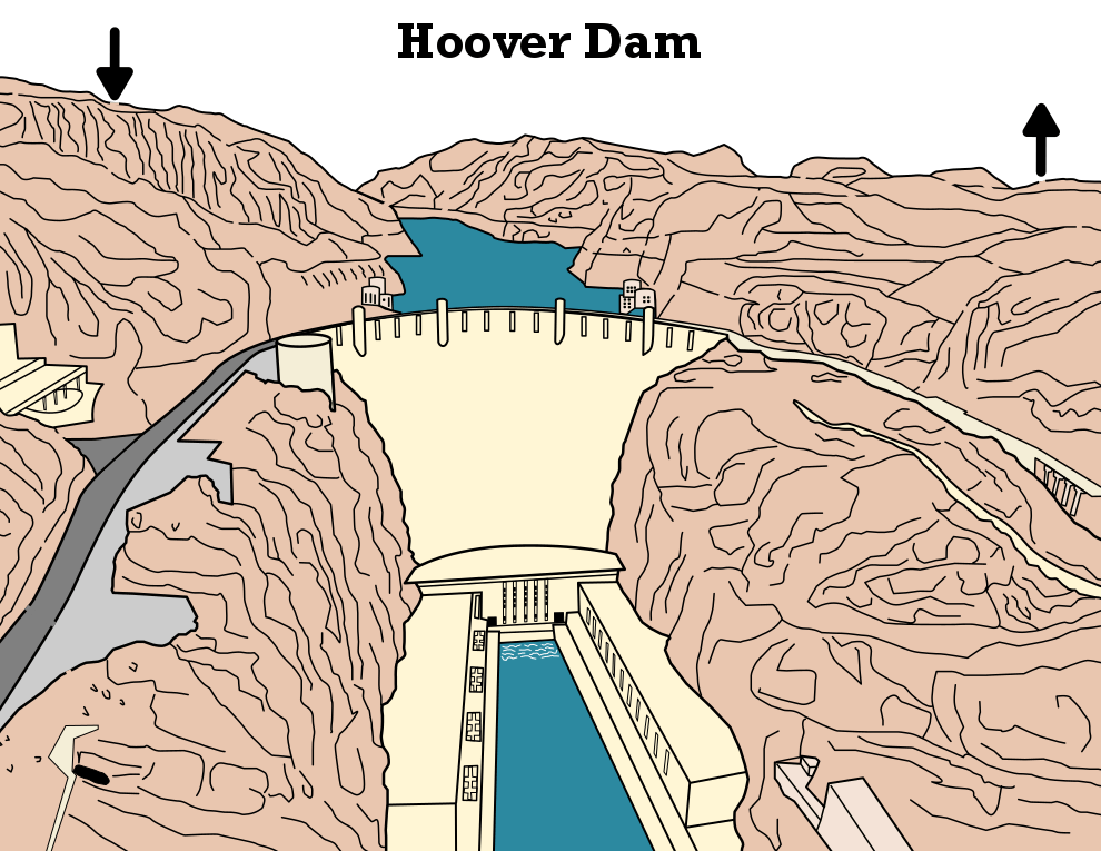 Hoover Dam Maze — Free Printable Mazes for All Ages