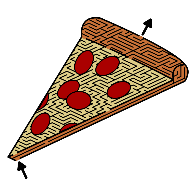 Pizza mazes for kids — Free Printable Mazes for All Ages