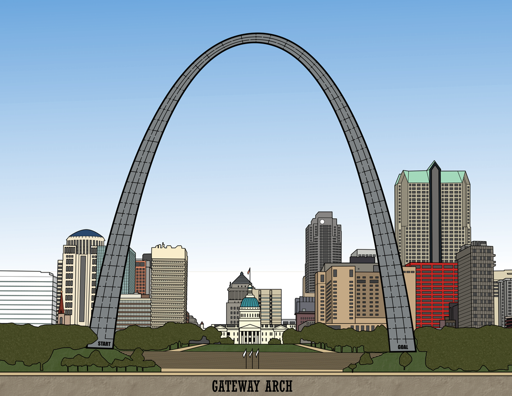 Gateway Arch Maze — Free Printable Mazes for All Ages