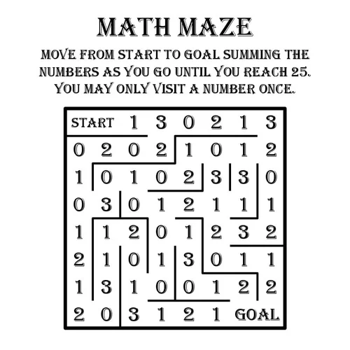 How to Make a Math Maze — Free Printable Mazes for All Ages
